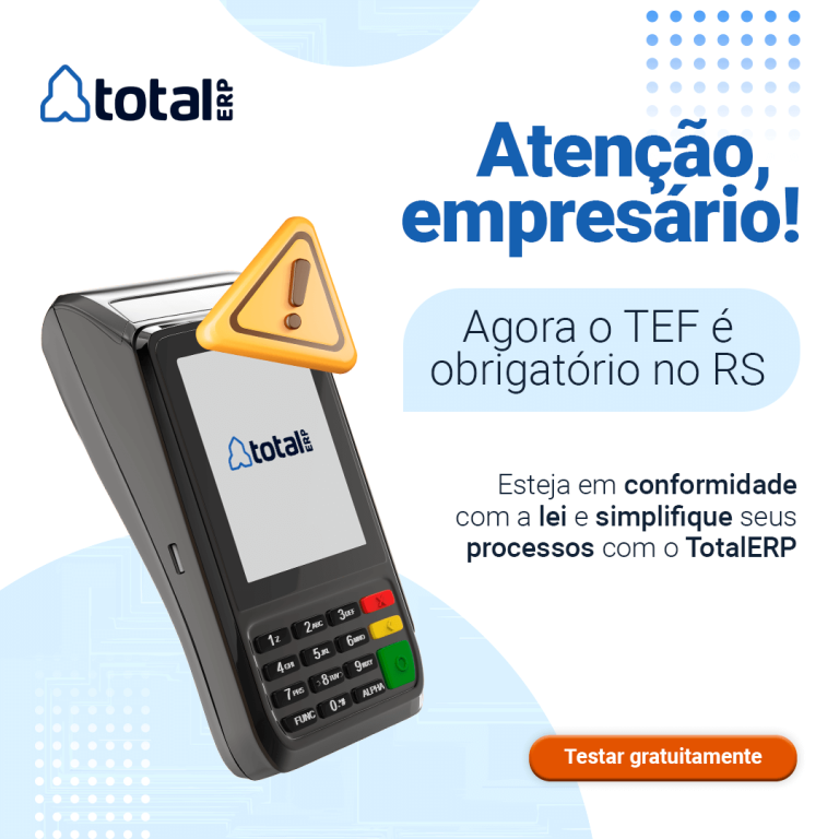 TEF • TotalERP | Sistema de Gestão Online certo para seu negócio